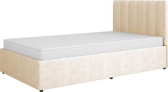 Mirjan24 Polsterbett mit Bettkasten Montik MV12, Bett mit Lattenrost f&uuml;r Schlafzimmer, Bettgestell, Schlafm&ouml;bel (Cloud 03, 140 x 200 cm)