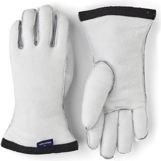 Hestra Heli Ski Liner 5-Finger Innenhandschuhe Unterziehhandschuhe Fingerhandschuhe Skihandschuhe Damen/Herren - Winter Herbst-Winter - 12 HS cremewei&szlig;