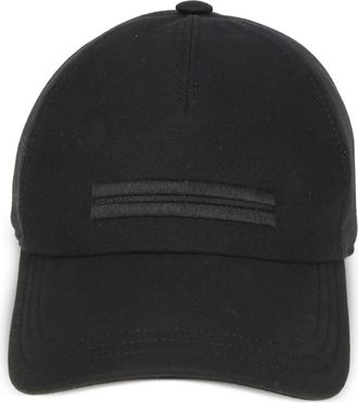 Ermenegildo Zegna Homme, Accessoires, Noir, Taille: L Casquette de baseball brod&eacute;e