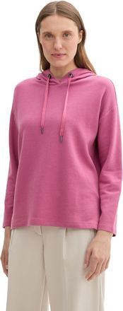 Tom Tailor Damen 1044497 Sweatshirt mit Kapuze, 16348-Pink Velvet, XXL
