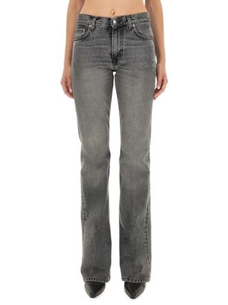 Haikure Flare Fit Cotton Jeans - Gray