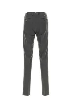 Pantaloni Torino Mens Grey Stretch Cotton Blend Pant Grigio Pantaloni Trousers