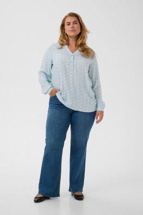 Kaffe Curve Langarmbluse Langarm-Bluse KCsida Gro&szlig;e Gr&ouml;&szlig;en