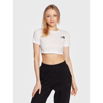 The North Face T-Shirt Simple Dome NF0A82EC Wei&szlig; Regular Fit