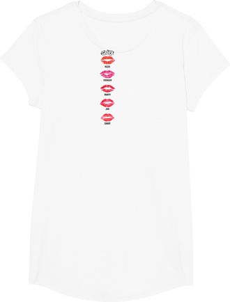 Grease Pink Damen Lippen T-Shirt