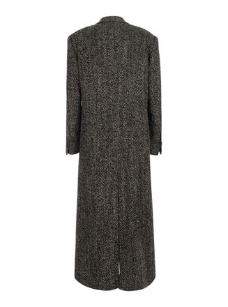 Tagliatore Womens Oversized Wool Coat Brown