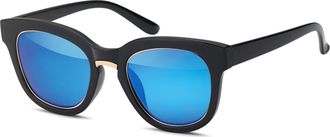 styleBREAKER Sonnenbrille Nerd Sonnenbrille mit Kunststoff Metall Rahmen