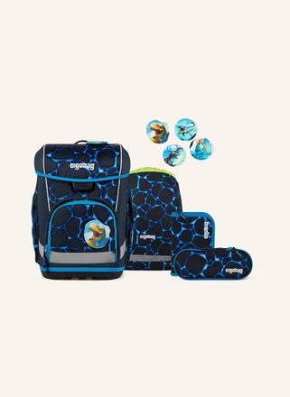 Ergobag Schulranzen-Set Cubo Light Set blau