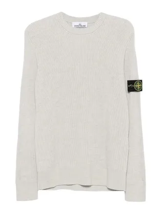 Stone Island Pull Col Roul&eacute; - Beige