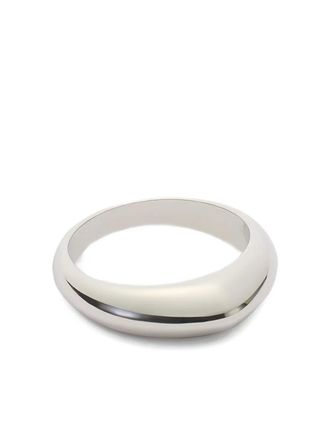 Christophe Lemaire bague &agrave; design tombant - Argent