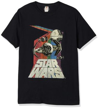 Star Wars Unisex-Erwachsene Retro Wars Graphic T-Shirt, schwarz, 5XL