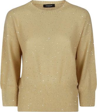 Fabiana Filippi pull &agrave; sequins - Tons neutres