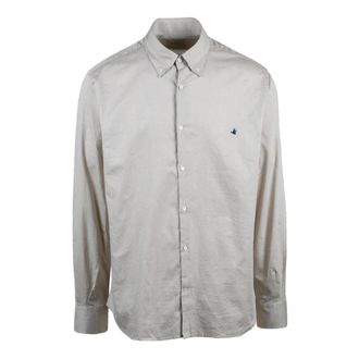 Brooksfield Homme, Chemises, Beige, Taille: 3XL Casual Shirt