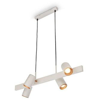 B.K.Licht Pendelleuchte H&auml;ngelampe Esszimmer 4-flammig Schwenkbar Wohnzimmer Spots