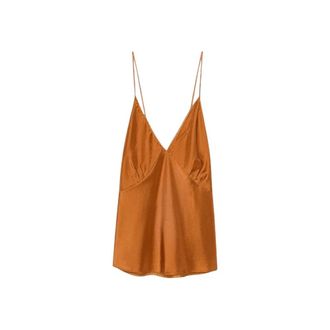 Forte_Forte &Auml;rmellose Oberteile - - Tops - Damen - Orange - M