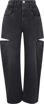 Maison Margiela Femme, Jeans, Noir, Taille: 36 FR Cut-out Jeans