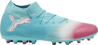 Puma Future 8 Match Fu&szlig;ballschuhe mit festem Boden f&uuml;r Herren (Blau/Rot/Wei&szlig;)