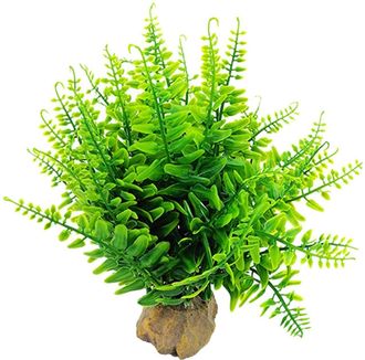 F Fityle Künstliche Pflanzen, Aquarium-Zubehör, Aquarium-Dekor, lebensechtes künstliches Grün für Büro, Innen- und Außenbereich, Tisch, Badezimmer, 23x22x23cm