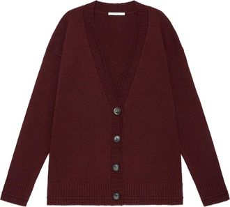 Maliparmi cardigan boutonné à col v - Rouge