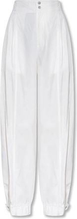 Bottega Veneta Femme, Pantalons, Blanc, Taille: 38 FR Pantalon ample