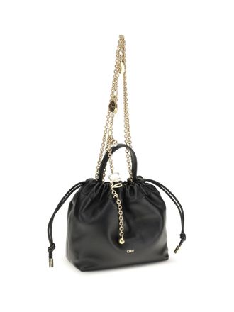 Chlo&eacute; Womens Icons Mini Shoulder Bag Black Calf Leather Bos Taurus