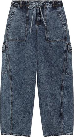 Alaia Femme, Jeans, Bleu, Taille: 38 FR Snow Denim Cargo Jeans