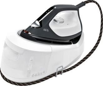 AEG ST6-1-8EG Dampfbügelstation (4 Bügelprogramme für jeden Stoff, schnell aufheizend, dauerhaftes Licht, 6 bar Dampfdruck, 360 g Dampfstoß, kratzfeste Bü