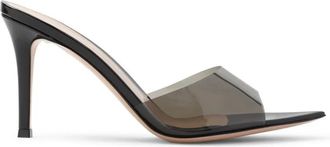 Gianvito Rossi Slipper & Pantoletten - Elle 85 Pointed Toe Mules - Gr. 37,5 (EU) - in Schwarz - f&uuml;r Damen
