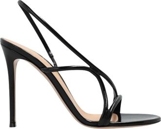 Gianvito Rossi 115mm Ledersandalen - - Shoes - Damen - Schwarzk - 38 1/2 EU