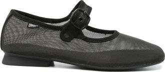 Camper Femme, Chaussures, Noir, Taille: 37 EU Chaussures Plates &agrave; Boucle Lat&eacute;rale en Maille Noire
