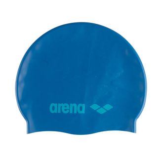 Arena Arena Klassische Unisex-Badekappe aus weichem Silikon f&uuml;r Damen und Herren, intensives Training und Rennen, komfortabel, rutschfest, Langhaar, Blauer 