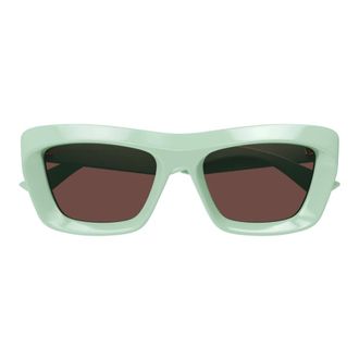 Bottega Veneta Chunky Sonnenbrille - - Accessories - Damen - Gr&uuml;n - ONE SIZE
