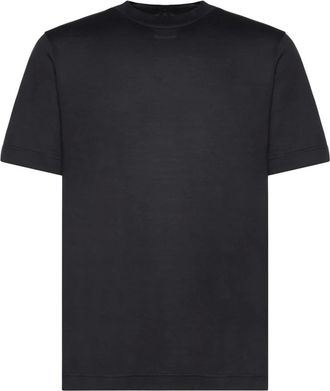 Eleventy Homme, Tops, Noir, Taille: L T-shirt &agrave; col rond