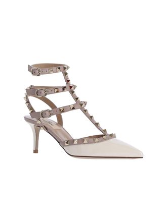 Valentino Garavani Womens With Heel White Leather