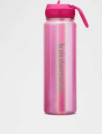 lululemon Back To Life Sport Bottle 24oz Straw Lid Iridescent