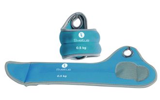 Sveltus 964 Gewichtsarmbänder für Handgelenk, 0,5 kg, Unisex, Blau, Einheitsgröße