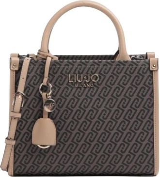 Liu Jo Femme, Sacs, Brun, Taille: ONE Size All-over Logo Handbag