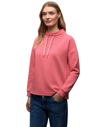 Street One Shirt in Unifarbe Striking Coral 42