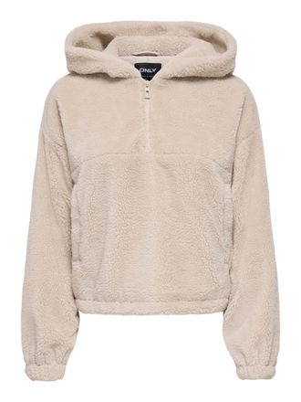 Only Damen Onlsiena Teddy Anorak Life Cc OTW, Pumice Stone, x_l