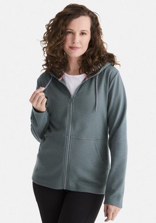 Stooker Sweatjacke JOANE mit Kapuze Strickfleecejacke Sweatjacke Kapuze figurumspielend Moderner Sport-Look für Damen