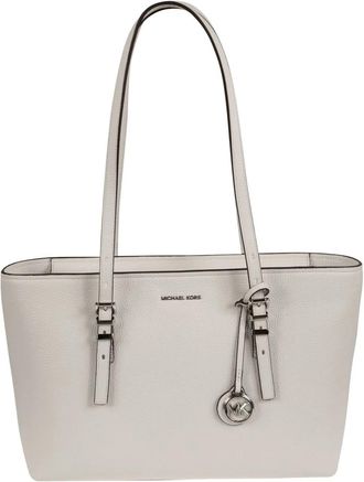 Michael Kors Crossbody Bags - Medium Quinn Tote Bag White - Gr. unisize - in Wei&szlig; - f&uuml;r Damen