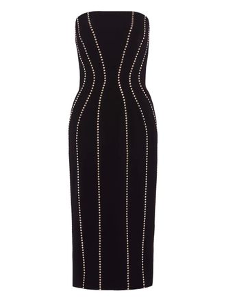 Jenny Packham robe-bustier Verity à détails de clous - Noir