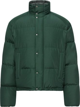 Moncler Moncler Verone Short Down Jacket, Men, Green, Size: 0