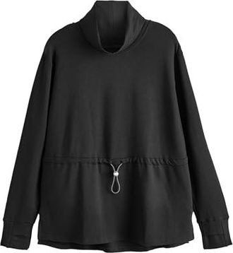 Next Femme Sweat Active &agrave; col b&eacute;nitier Noir L