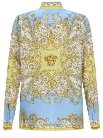 Versace Baroque Print Silk Shirt - Multicolor