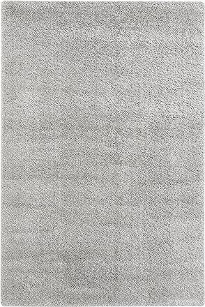 Andiamo Teppich Chia hochwertiger Teppich Wohnzimmer oder Schlafzimmer mit 30mm Florhöhe - einfarbiger Wohnzimmerteppich 160 x 230 cm grau