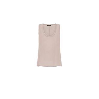 Seventy Top aus Seidengemisch - - Tops - Damen - Beige - S