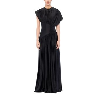 Paco Rabanne Gathered Maxi Gown - - Dresses - Damen - Schwarzk - L