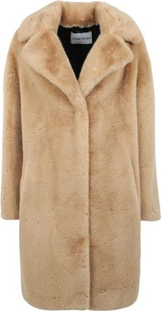 Stand Studio Camille Cocoon Coat - - Jackets - Damen - Beige - M