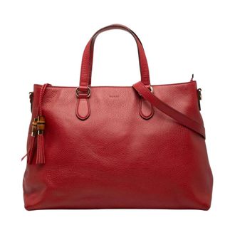 Gucci Sac cabas en cuir Pre-owned - Femme - Pre-owned - Rouge - Taille: ONE Size